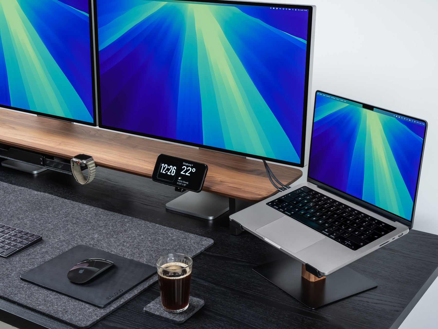 Laptop Stand made from Wood - Working at eye level | BALOLO